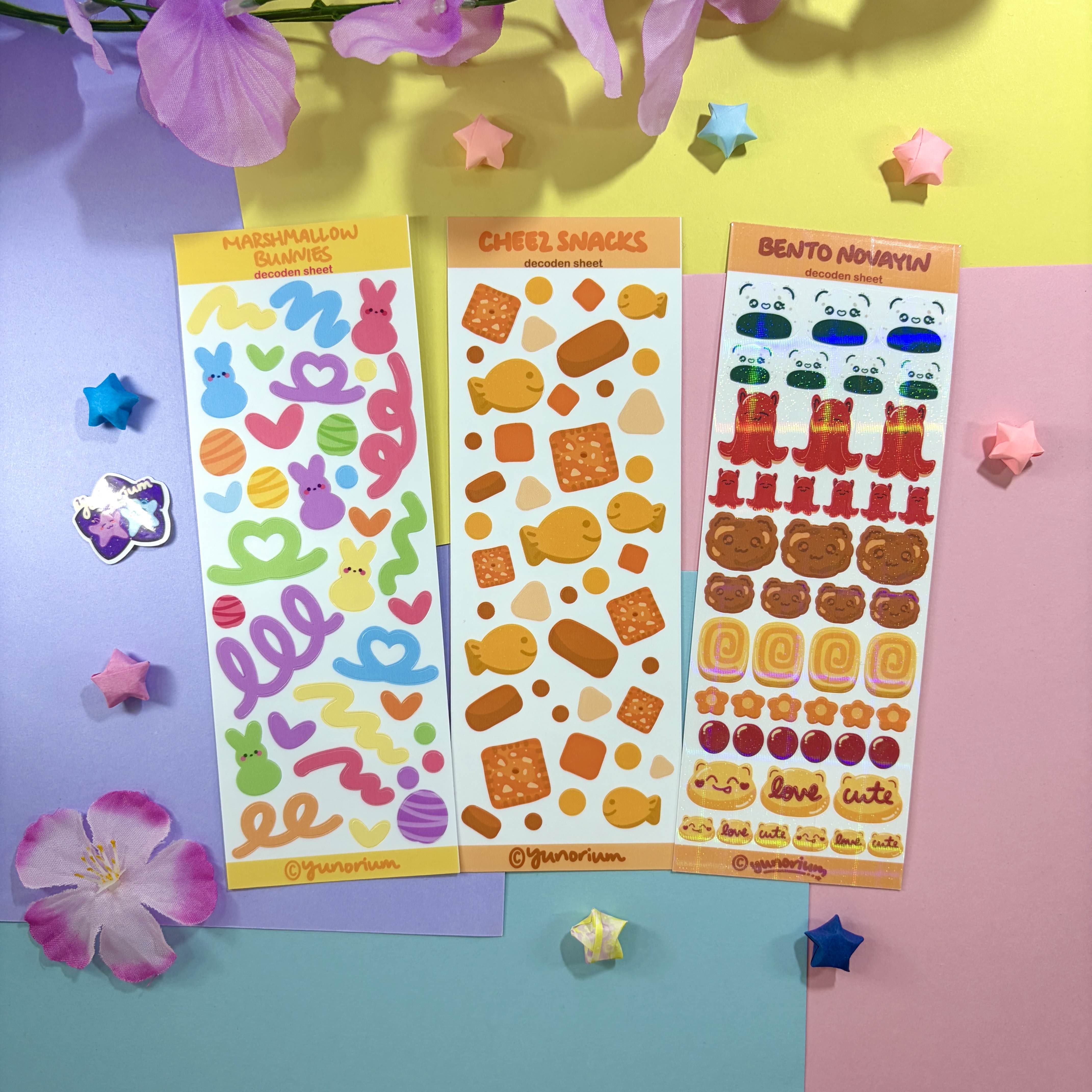 Food & Snacks Decoden Sticker Sheets | Food Snacks Decoden Stickers ...